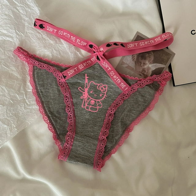 Sexy Hellokitty Underwear for Ladies with Letters Fashion Women Bikini Pants Kawaii Kt Cat Girls ...