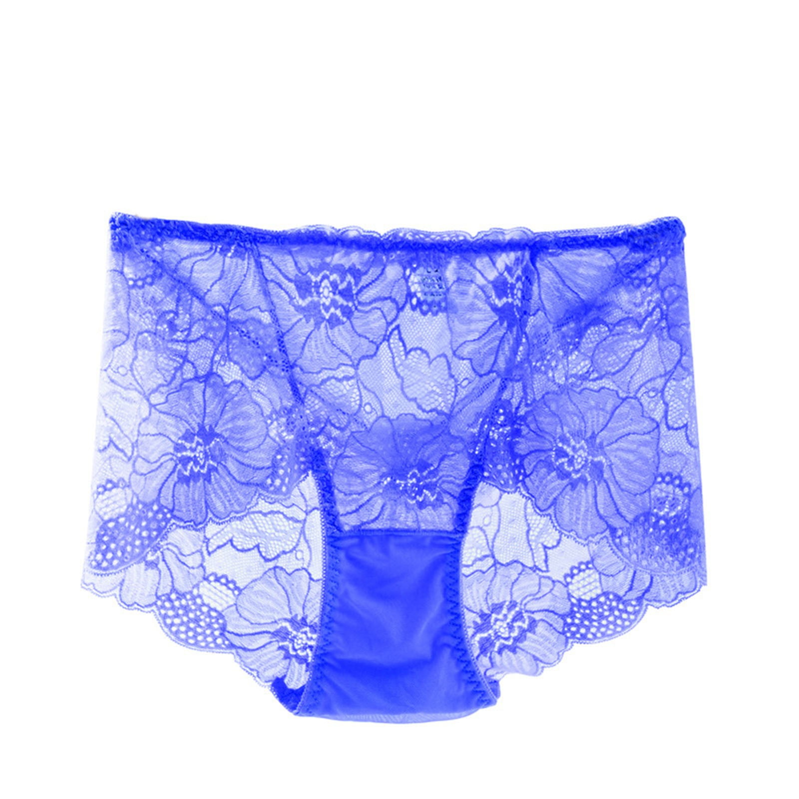 Ladies Lace Mesh Panties Classic Full Hip Briefs Rose Jacquard Thin ...