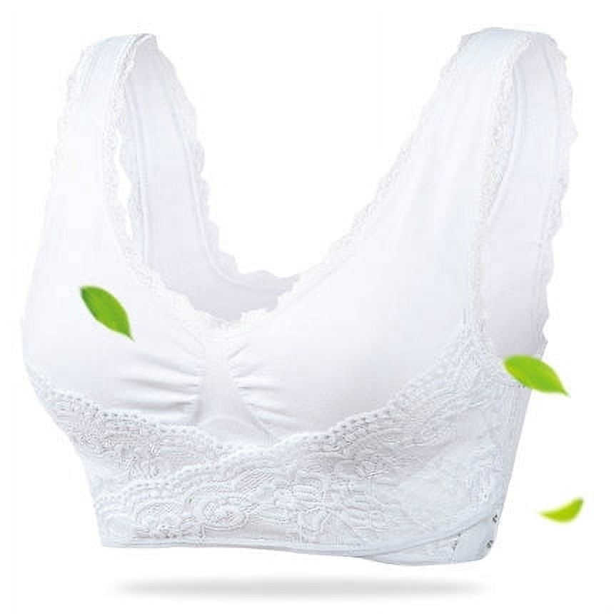 Sexy Lace Bralette Solid Cross Side Buckle Bra Brassiere Wireless Push ...