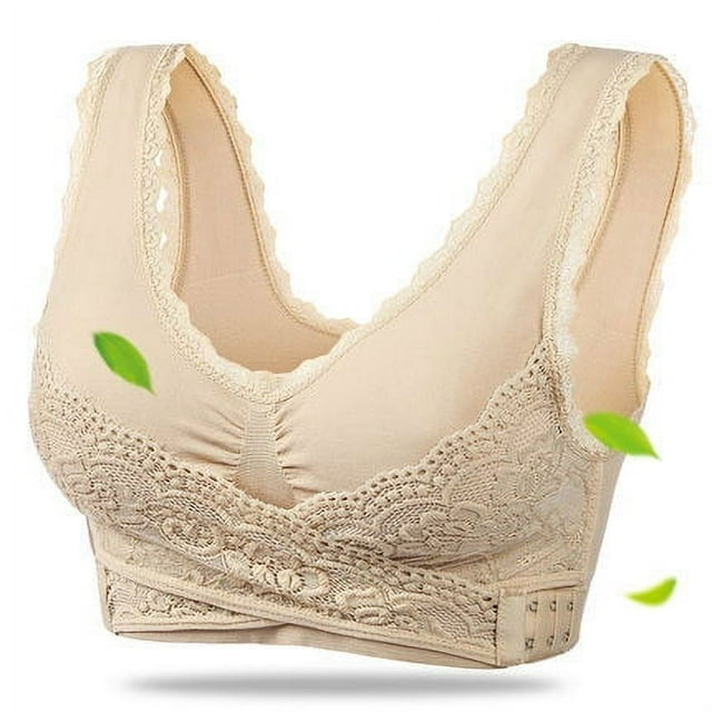 Sexy Lace Bralette Solid Cross Side Buckle Bra Brassiere Wireless Push ...