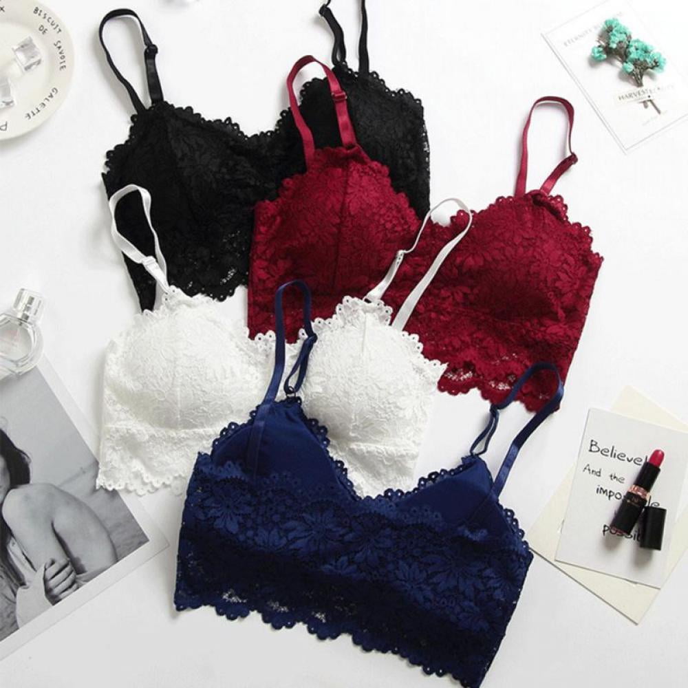Sexy Lace Bralette for Women, Adjustable Shoulder Strap, Soft Cup ...