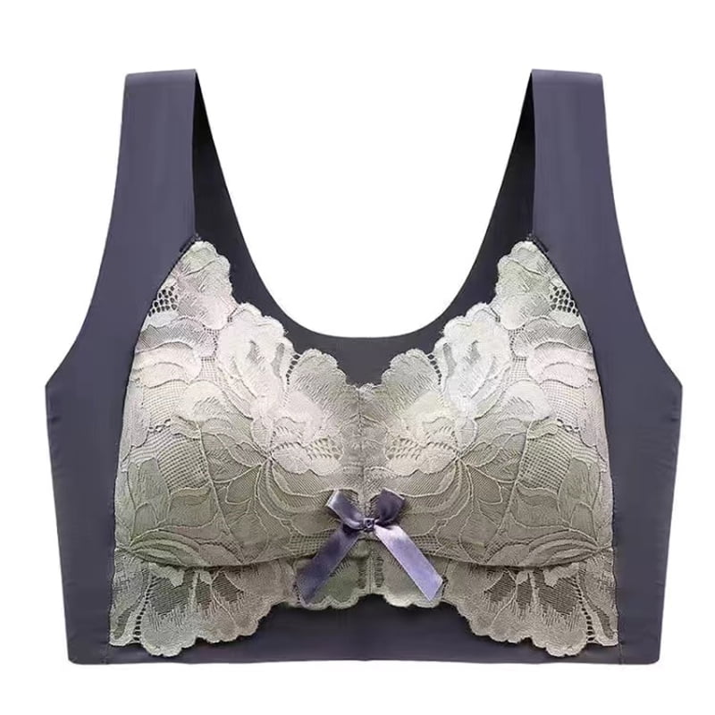 Sexy Lace Seamless Large Size Ladies Bras No Steel Rings Show Small ...
