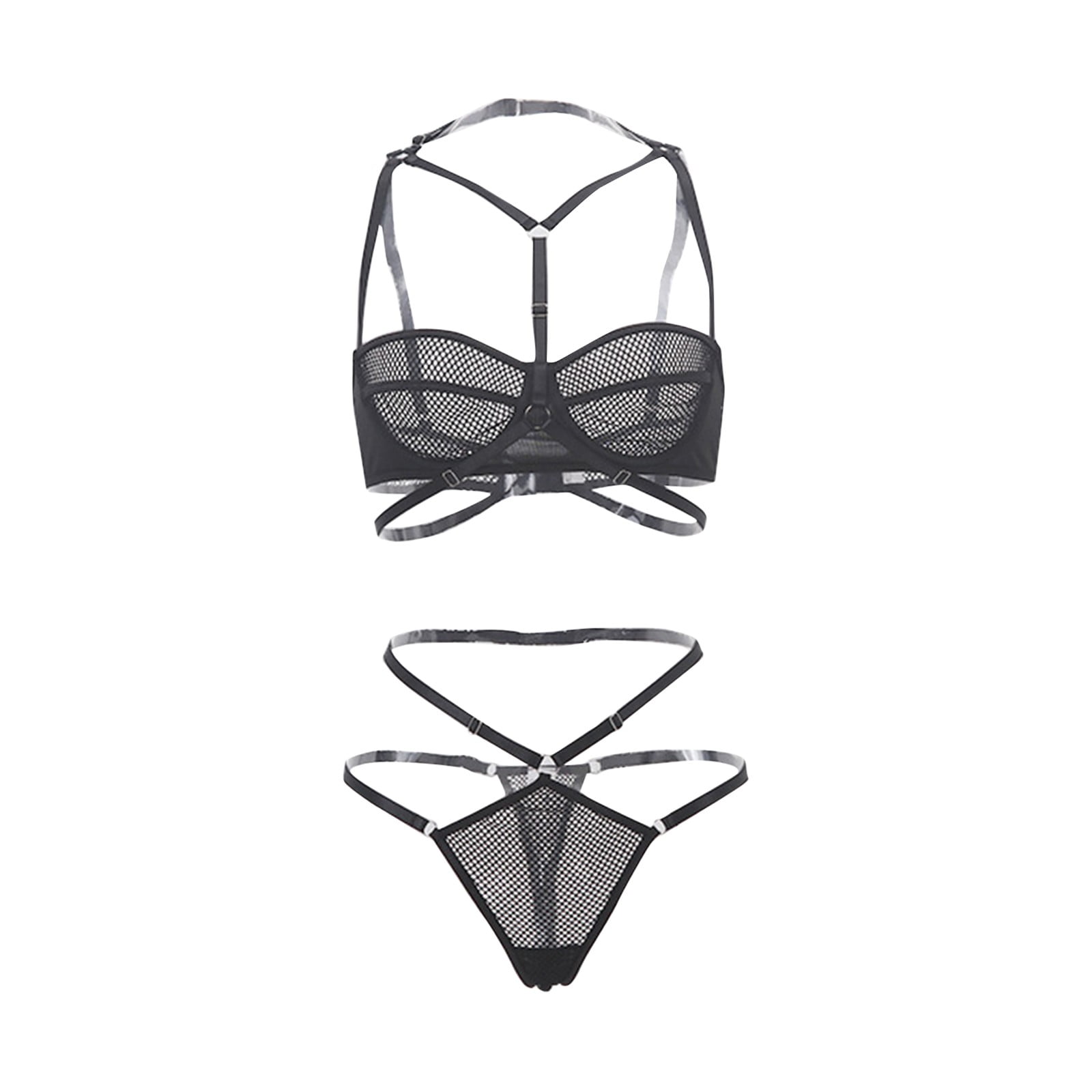 Sexy Lingerie For Women Super Stretchy Lace Bra And Panty Set Two Piece Sheer Bralette