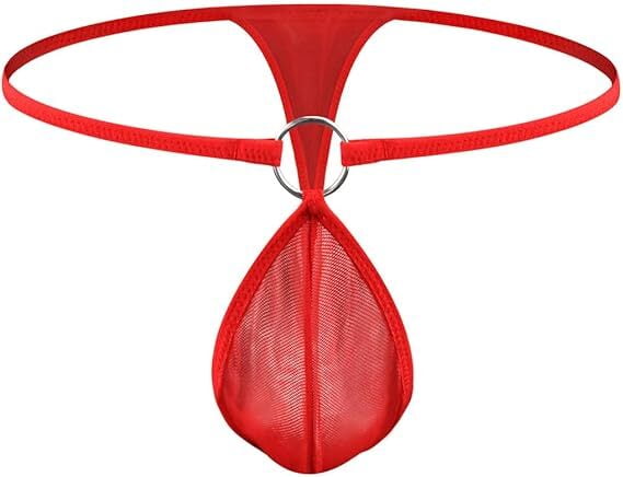 Sexy Mens Thong with Mesh Reinforced Pouch U Soft and Comfortable G ...