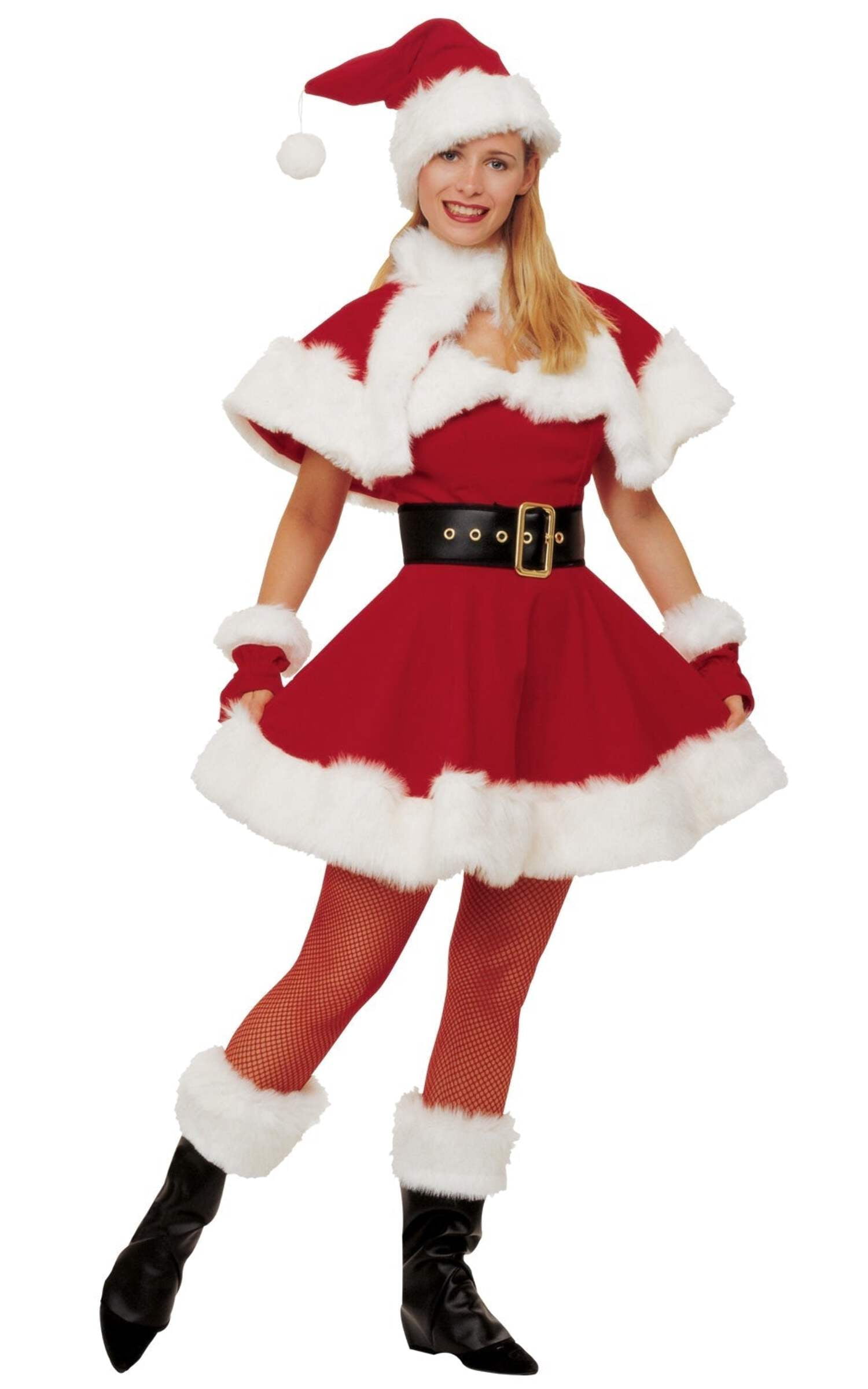 Sexy Miss Santa Dress Costume Generic Small Female Adult Red Fancy ...