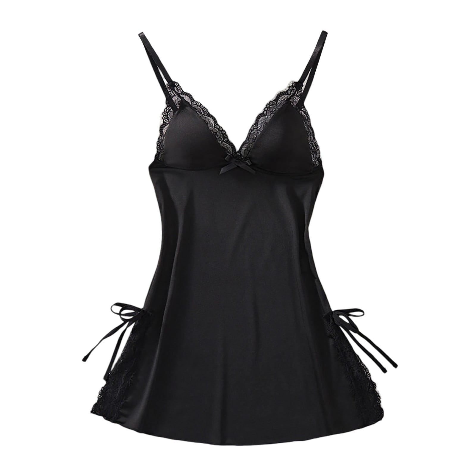 Sexy Nightgowns for Women Backless Sleep Dress Black S - Walmart.com