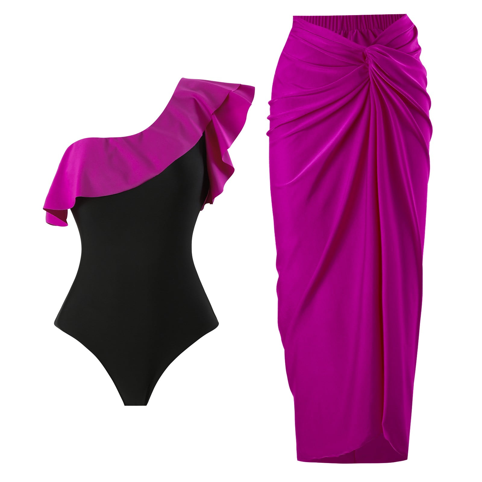 Sexy One Piece Swimsuit For Women Swimming Suit Bodysuit Cover Up Two