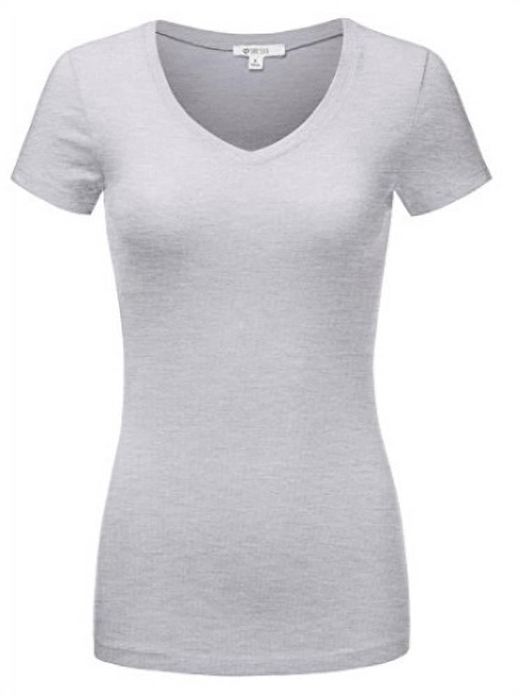 Sexy Plus Size Low-Cut Cleavage V-Neck T-Shirt Tee Top 1x2x3x - Walmart.com