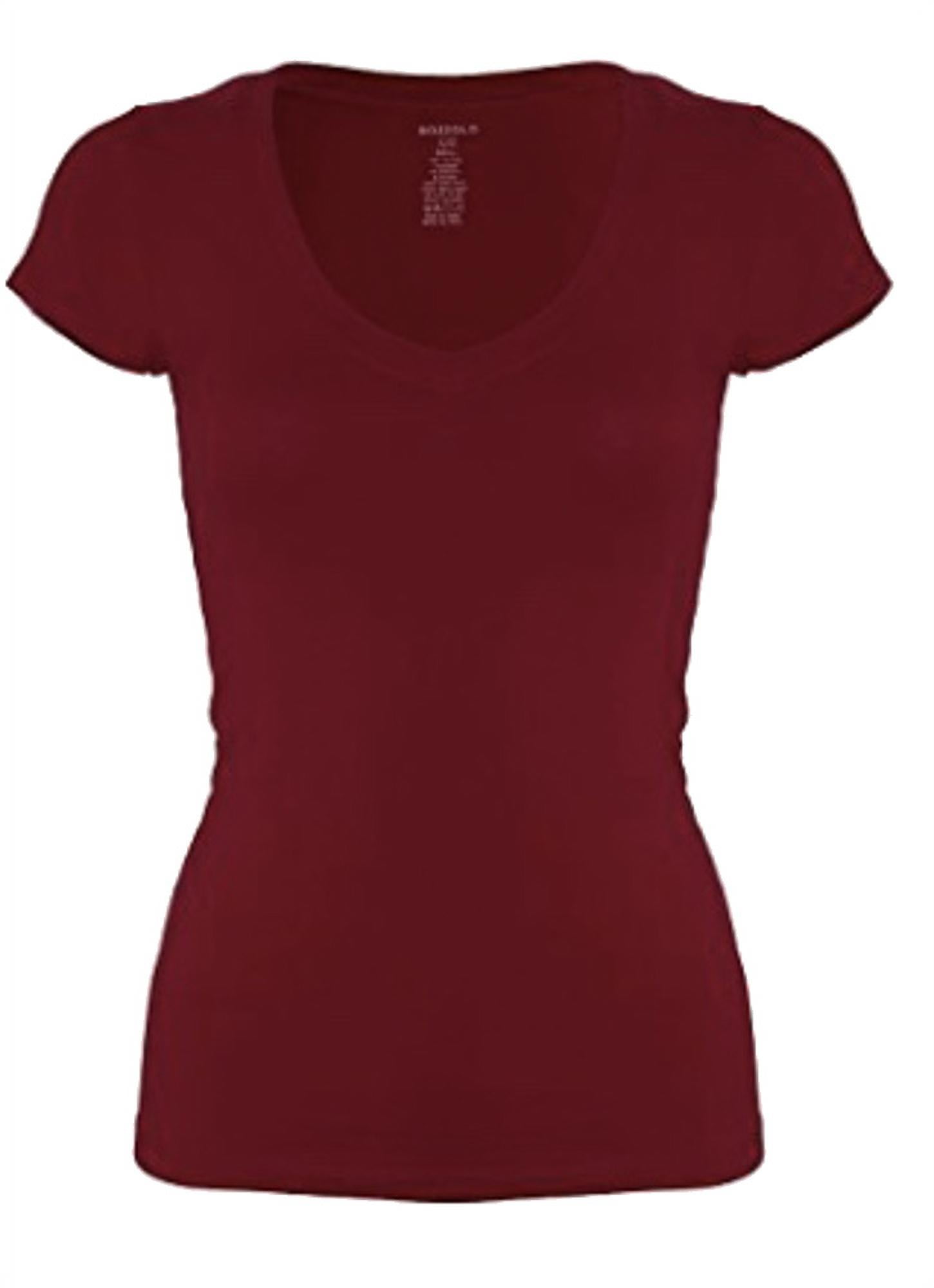Sexy Plus Size Low-Cut Cleavage V-Neck T-Shirt Tee Top 1x2x3x - Walmart.com