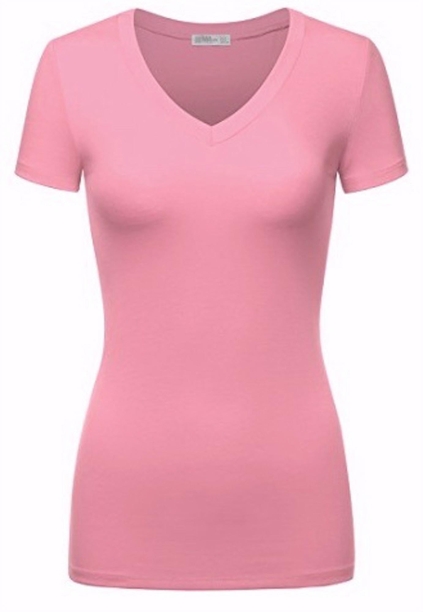 Sexy Plus Size Low-Cut Cleavage V-Neck T-Shirt Tee Top 1x2x3x - Walmart.com