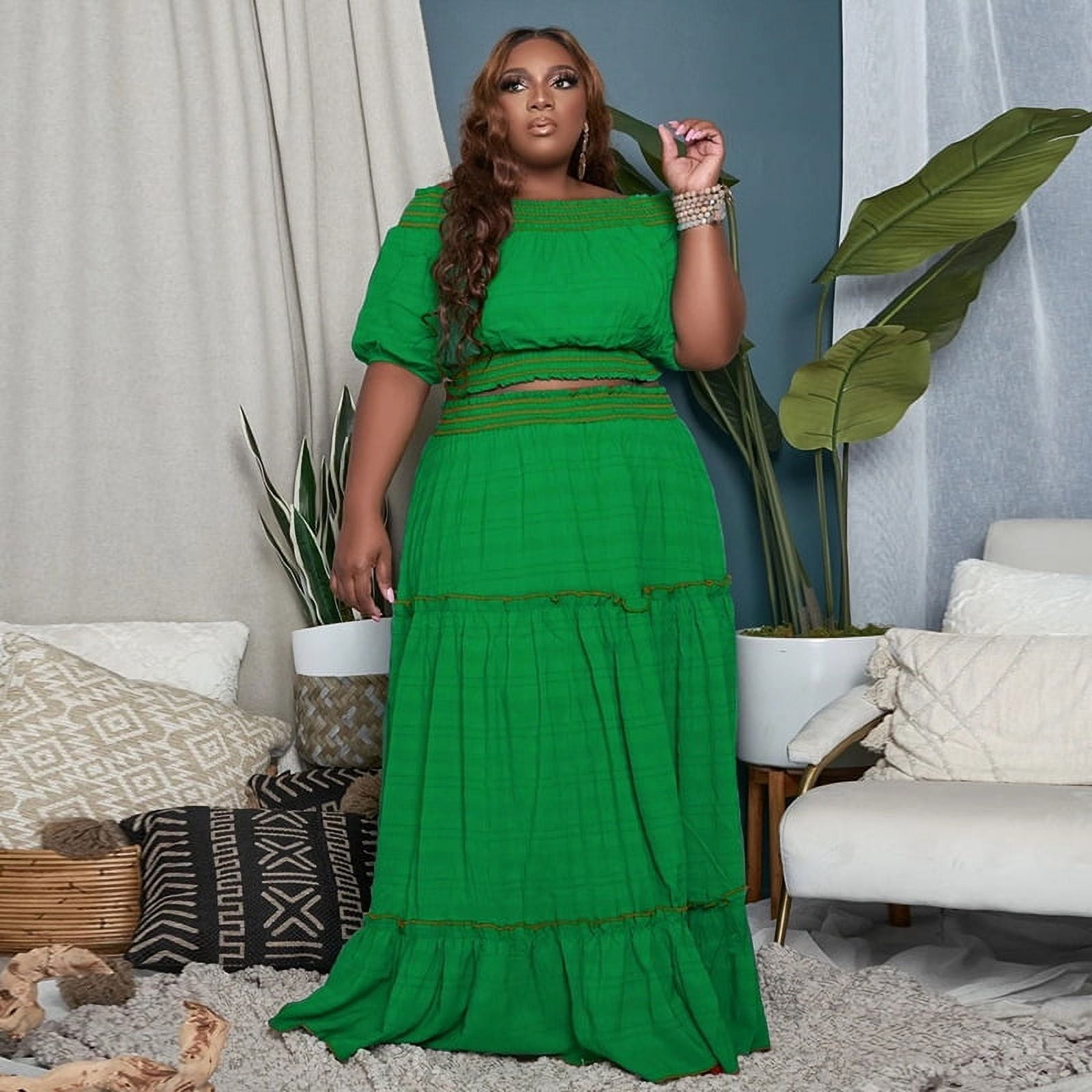 Sexy Plus Sizes Maxi Skirt Set - Walmart.com
