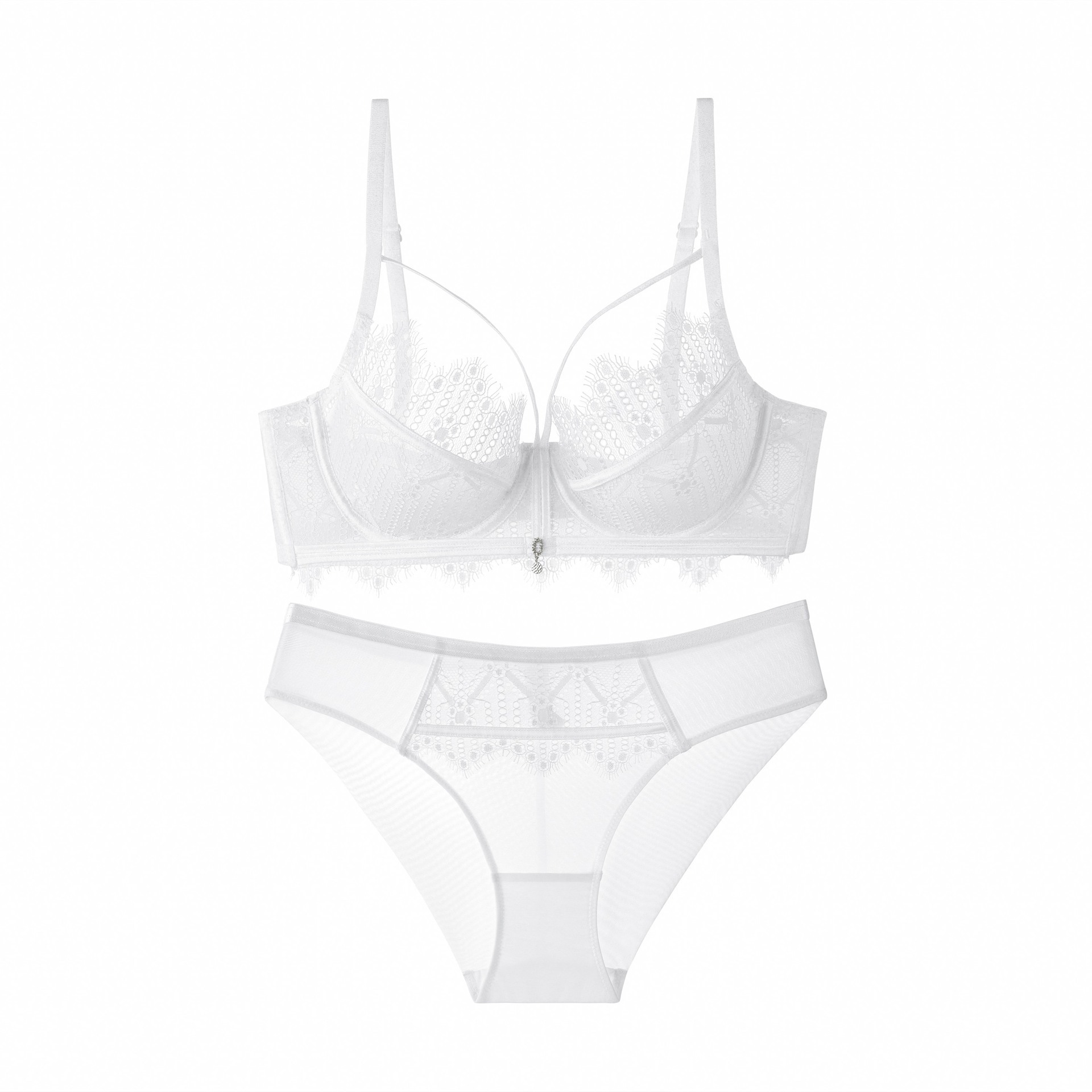 HHH Sexy Seduction plus Size Women's Bra Set Small Breast Push up Push ...