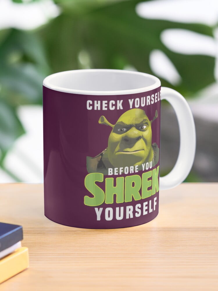 Sexy Shrek shrek meme face shrek wazowski Coffee Mug Tea Cups 11OZ ...