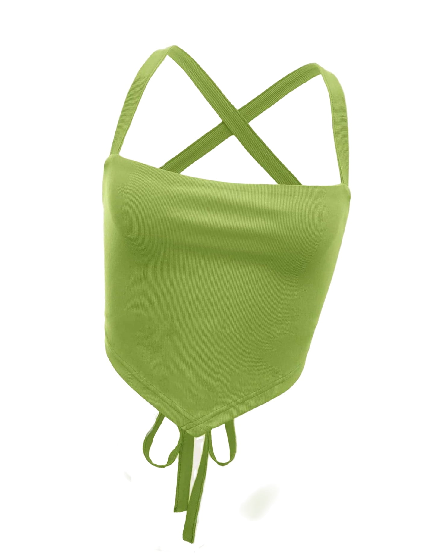 Sexy Spaghetti Strap Cami Lime Green Womens Tank Tops And Camis Womens