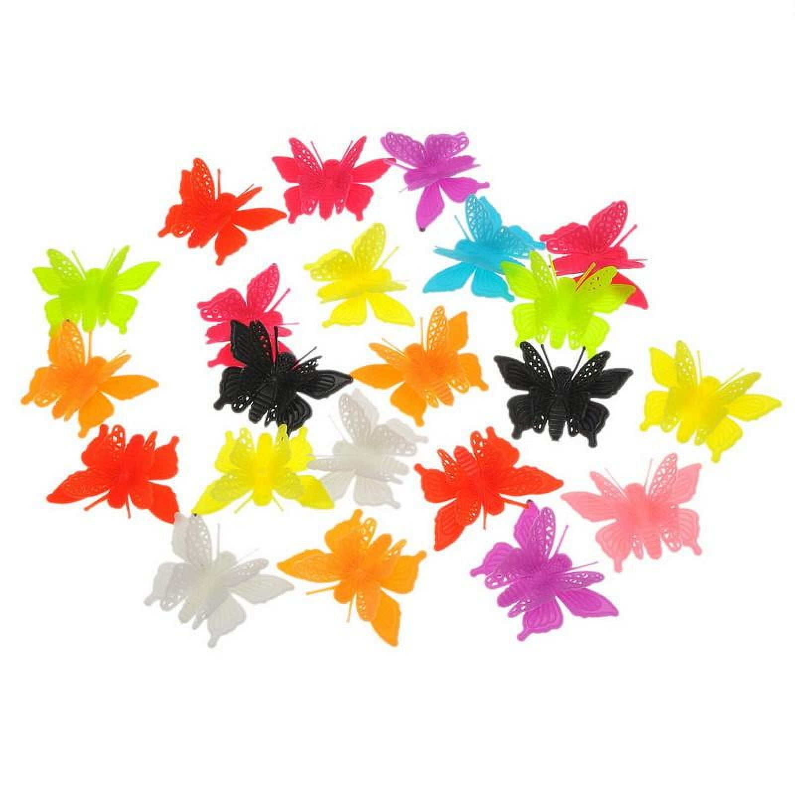 Sexy Sparkles 20 Pcs 3d Butterfly Plastic Embellishments Findings ...