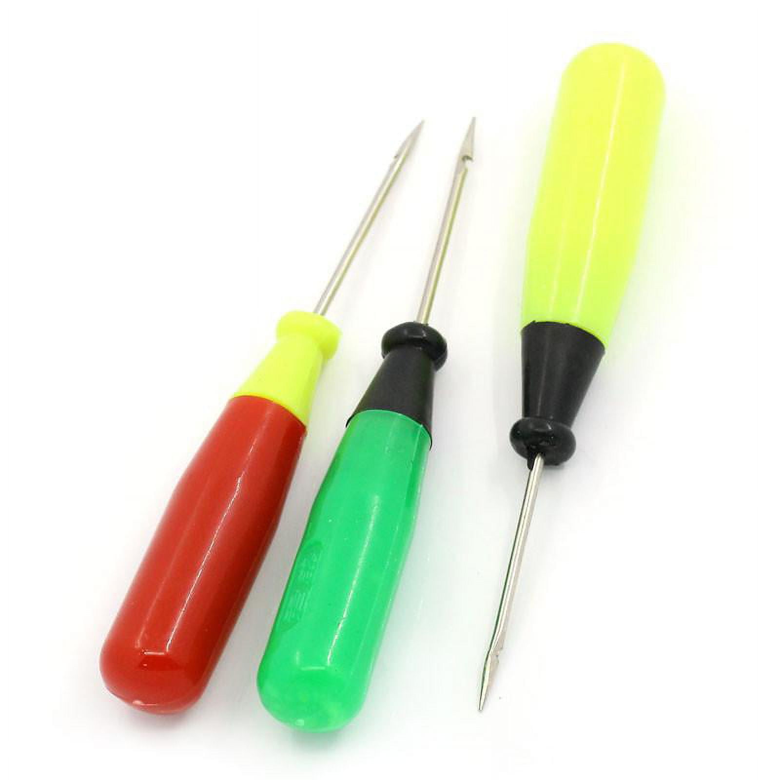 Sexy Sparkles 3 Pcs Plastic Handle Needle Awl for Sewing & Pattern ...