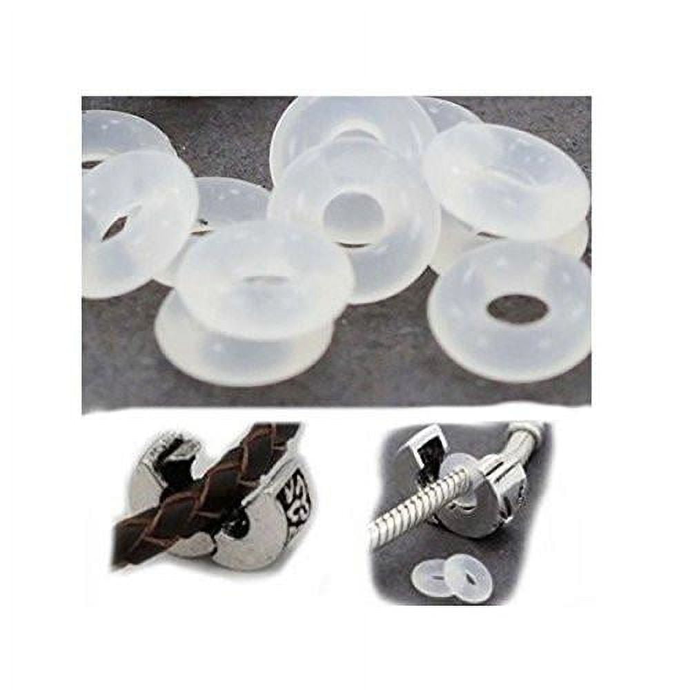 Sexy Sparkles Clear Silicone Stopper Bead Spacer Charm Clip Over For ...