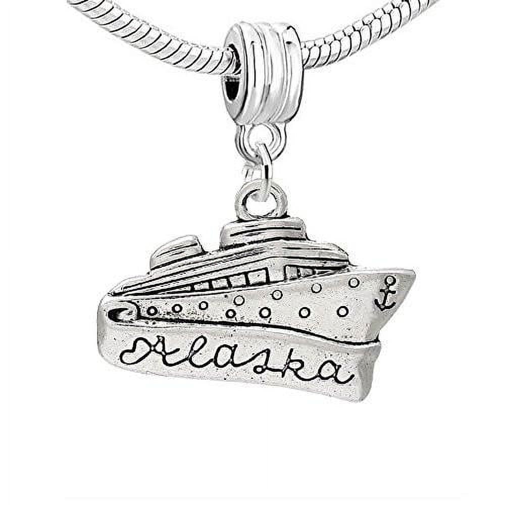 Sexy Sparkles Cruise Ship Charm Bead Alaska Engraved Compatible with ...