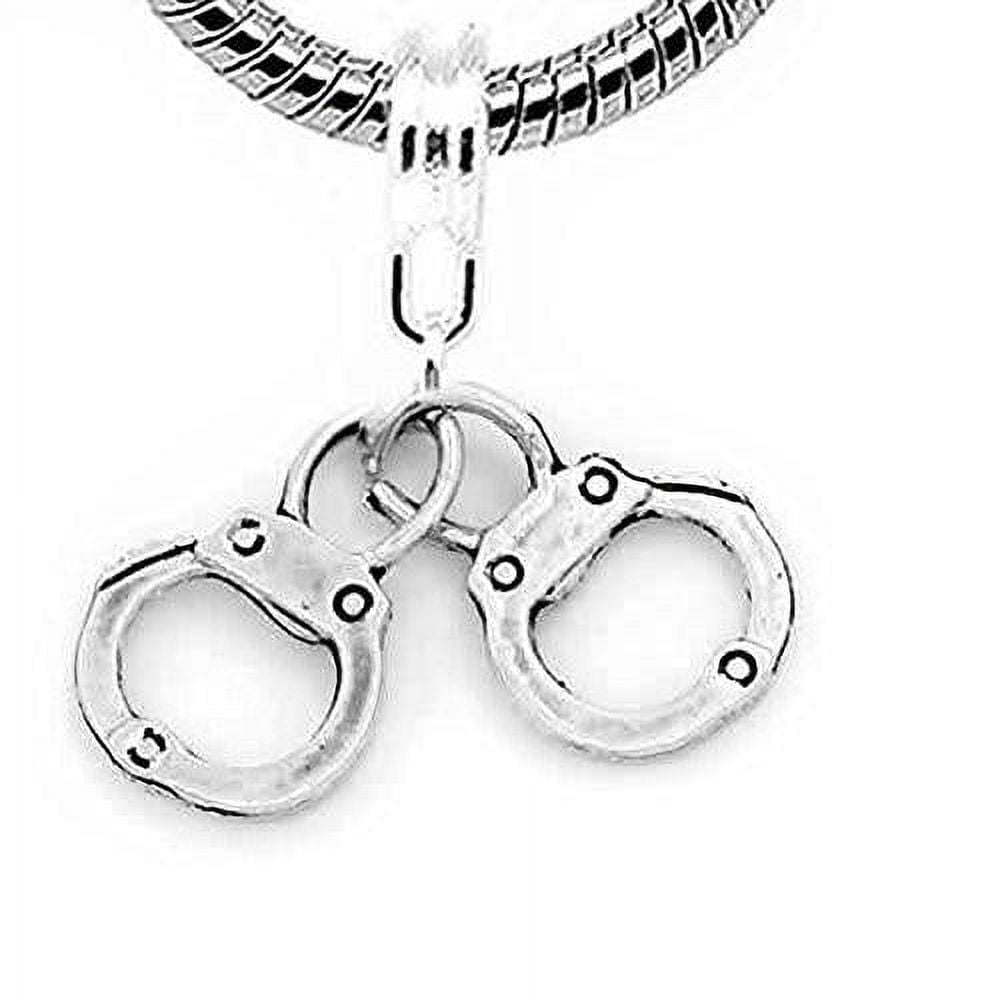 Sexy Sparkles Handcuffs Charm Dangle Bead Spacer - Walmart.com
