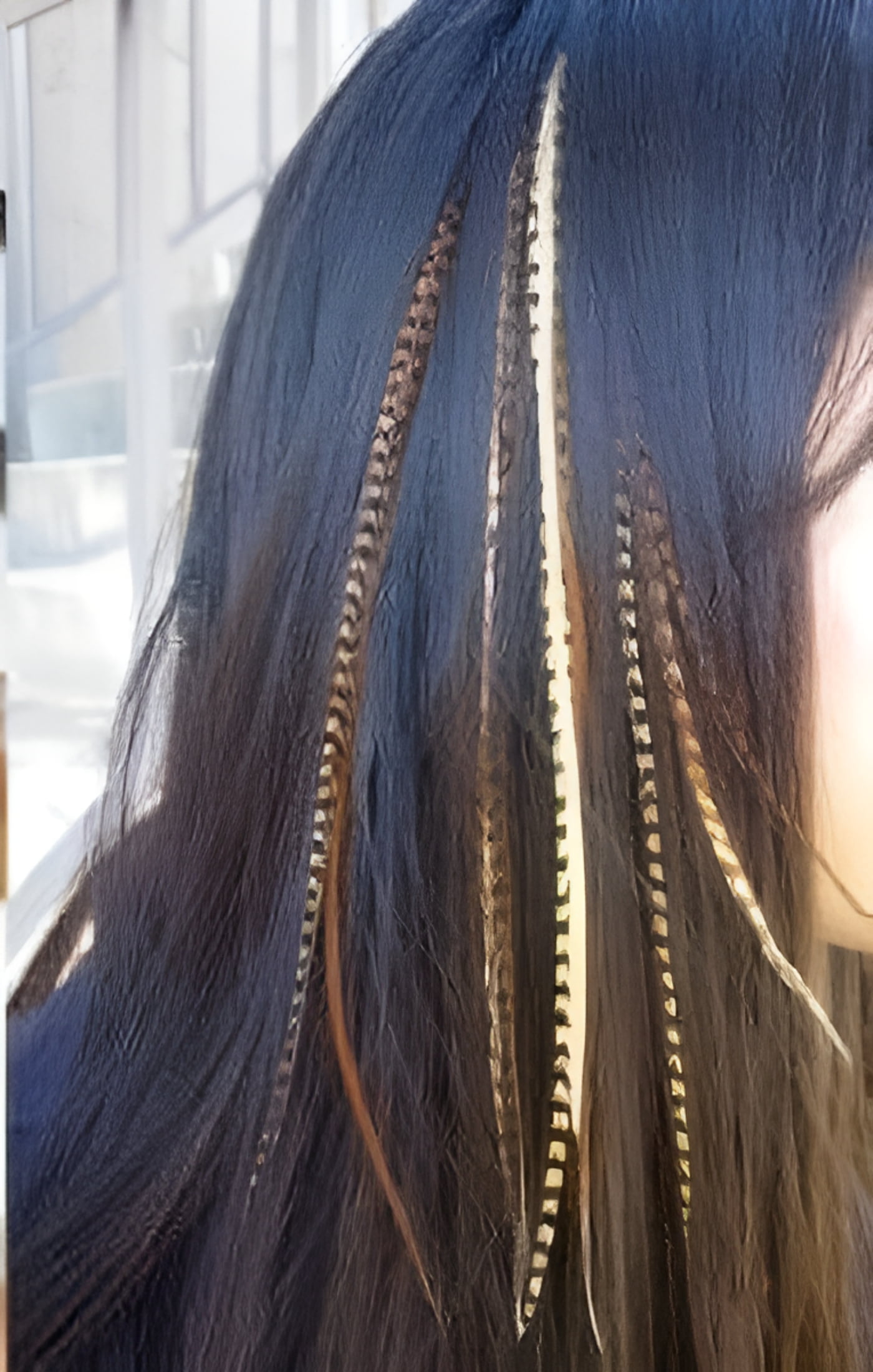 Sexy Sparkles Natural Dark Browns Feathers with Beige Mix Feathers for ...