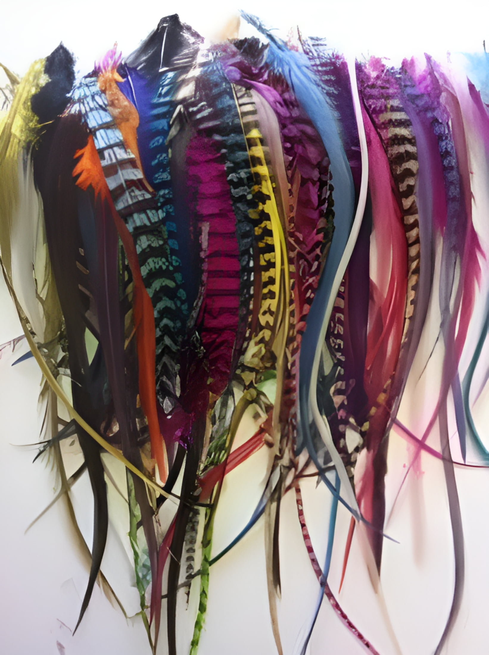 Sexy Sparkles Natural Rooster Individual Feathers for Hair Extension ...