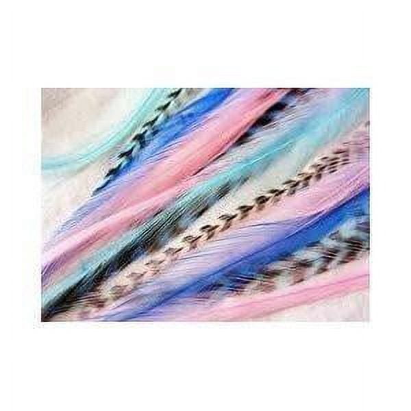Sexy Sparkles Real Feather Hair Extension Mermaid Grizzly Remix ...