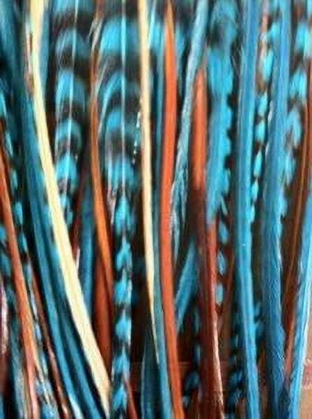 Sexy Sparkles Real Feather Hair extension Indian Blue Fashion Trend ...