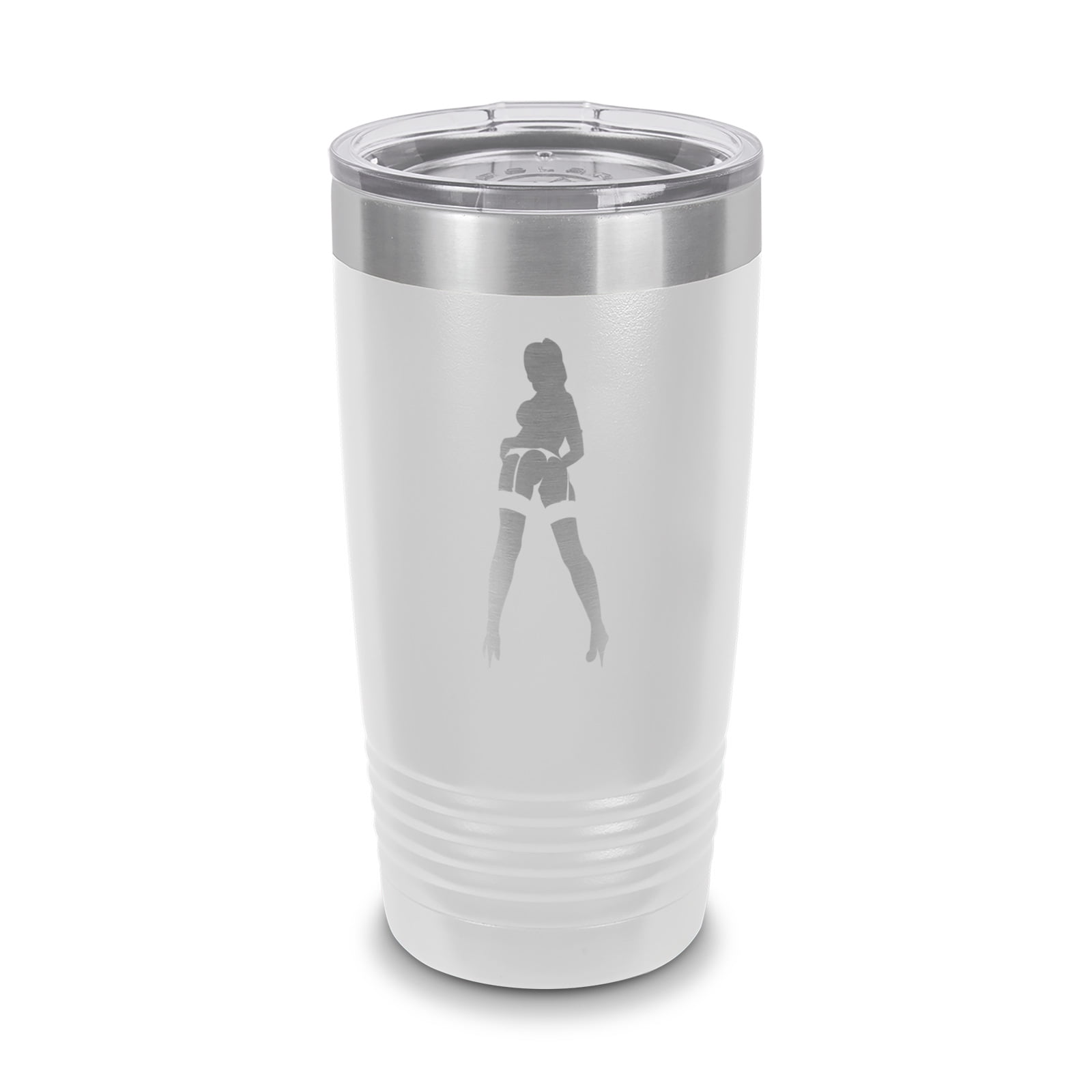 Sexy Stripper Girl Tumbler 20 Oz Laser Engraved W Clear Lid