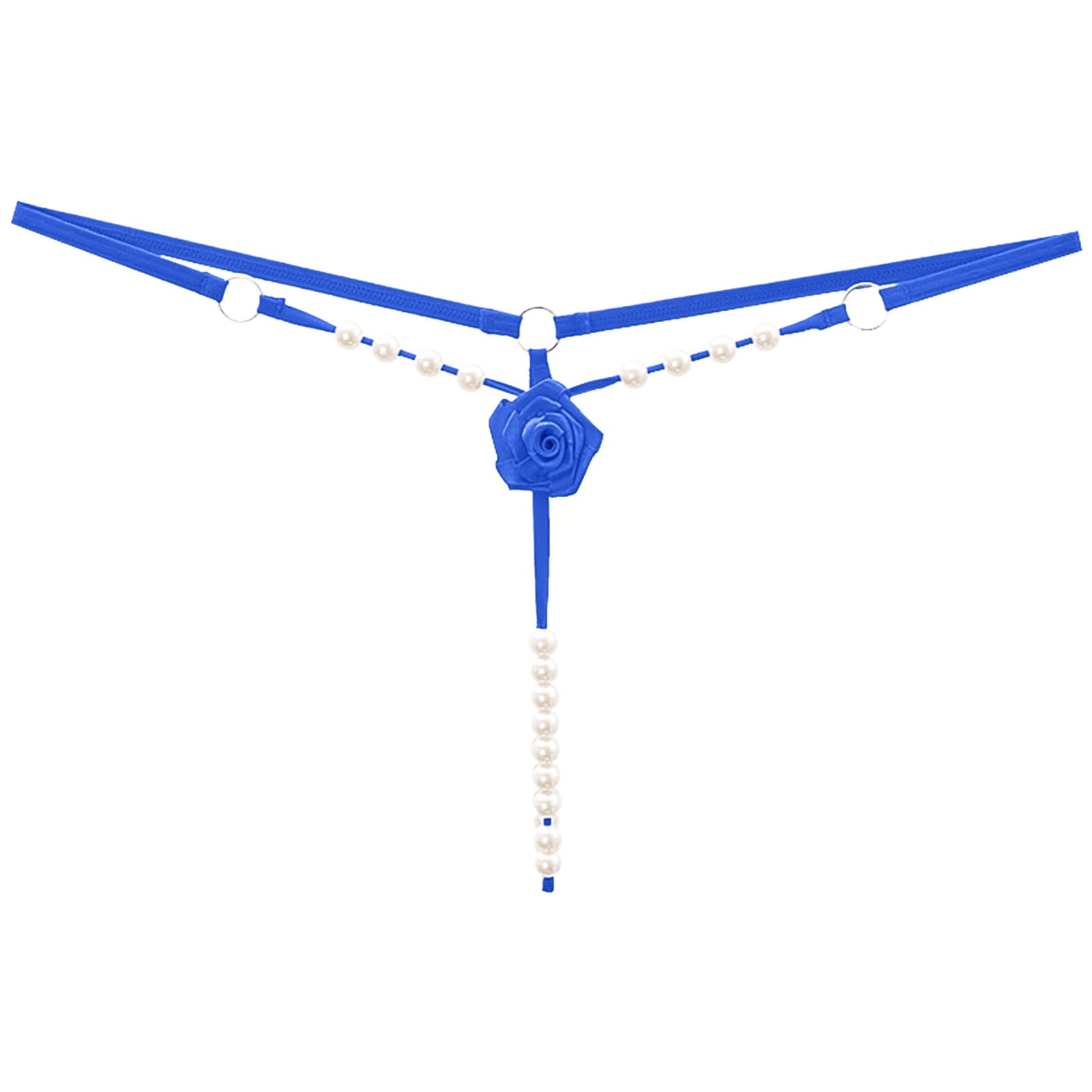 Sexy Thongs for Women Blue Sheer Thong Pearl Thongs for Women ...