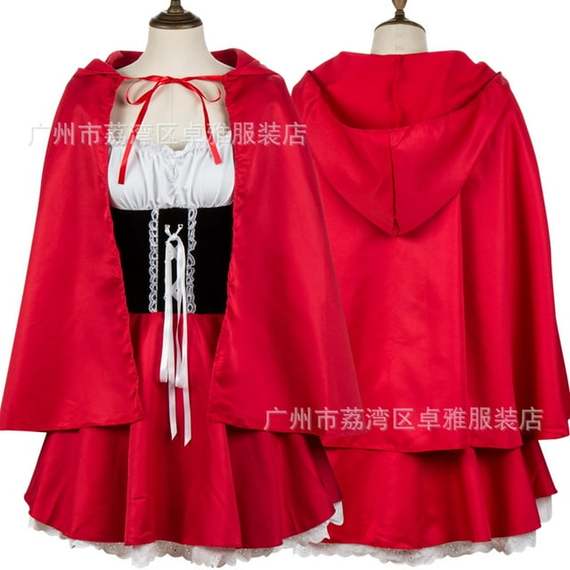 Sexy Uniform New Maid Costume Little Red Riding Hood Cosplay Costume ...