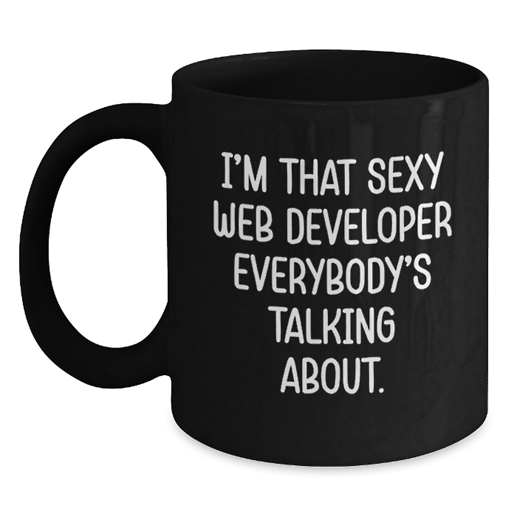 Sexy Web Developer Black Coffee Mugs, Funny Web Developer Gifts for Men from Friends, Unique ...
