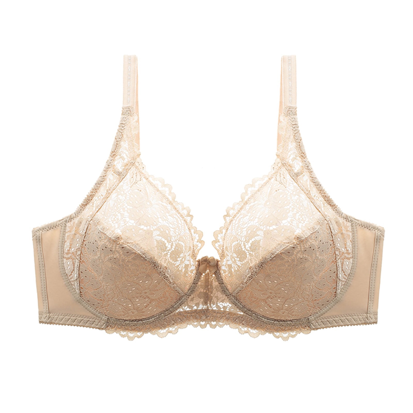 Sexy Women Lady Lace Gathered Bra Adjustable Pair Of Thin Cup Underwear ...