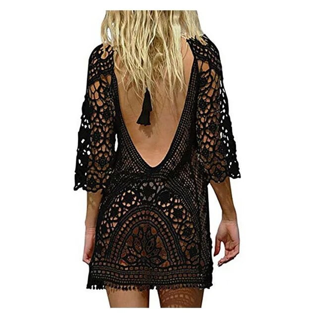 Sexy Women’s Bathing Suit Cover Up Crochet Lace Bikini Bathing Suit ...