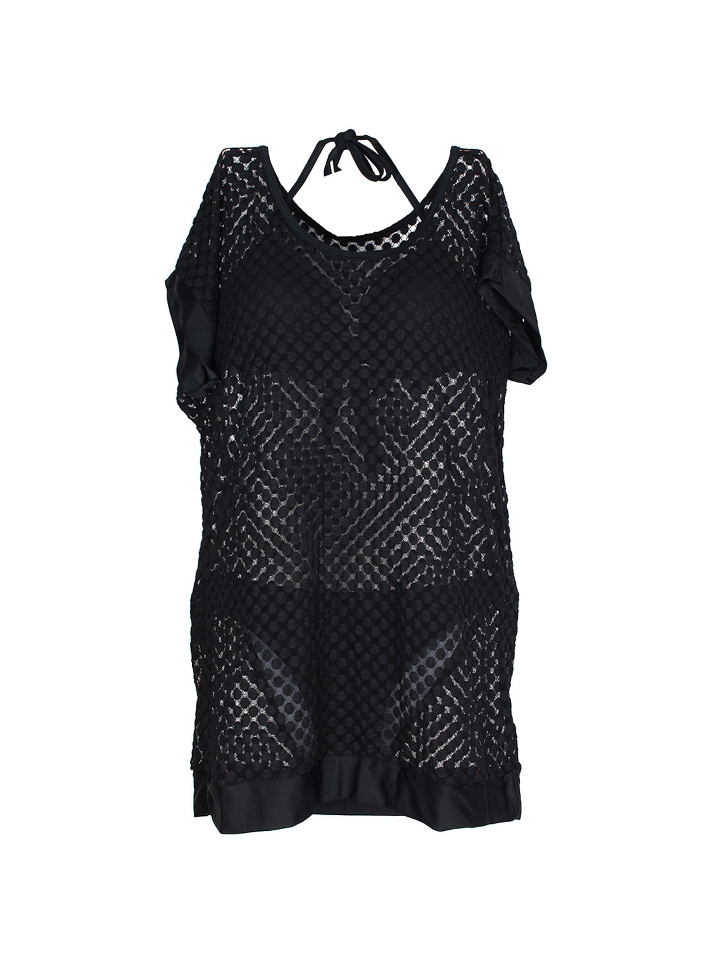 Womens Smock Bikini Set Swim Suit Beach Swim Beach Wear Black M ...