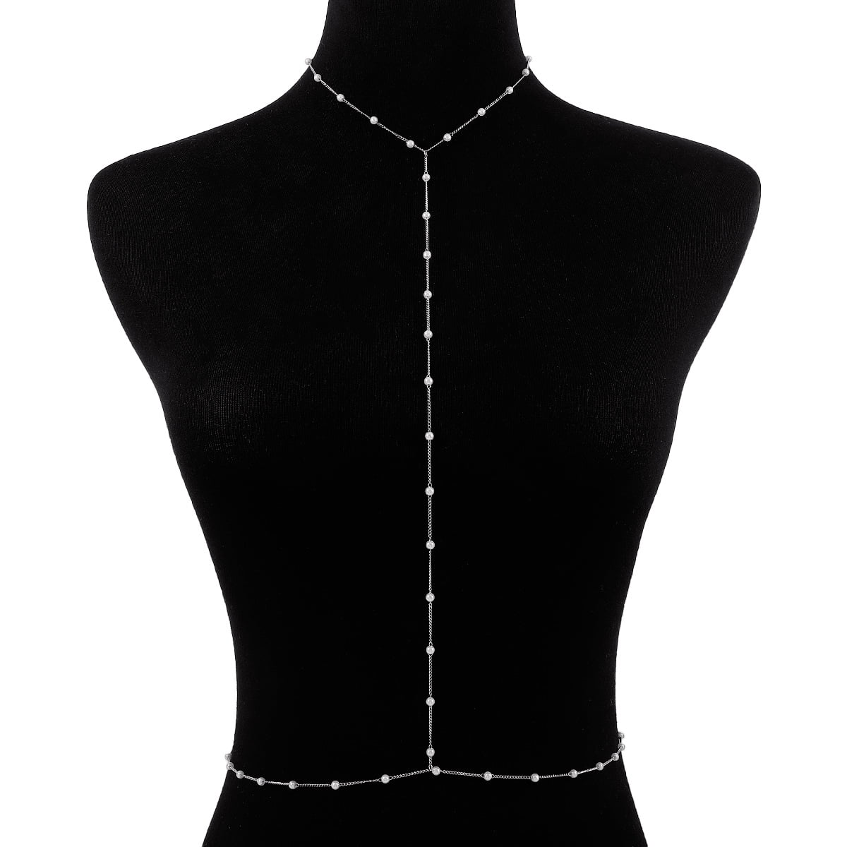 Sexy and elegant bikini pearl body chain, simple retro beach waist ...