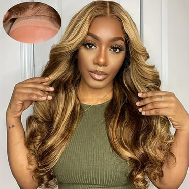 Beauhair 28 Inch Body Wave Lace Front Wigs, 4x4 Closure, Pre Plucked ...
