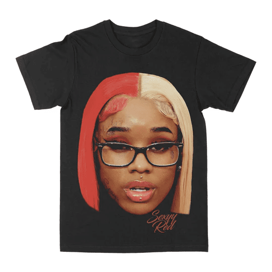 Sexyy Red Big Face Graphic Tee - Walmart.com