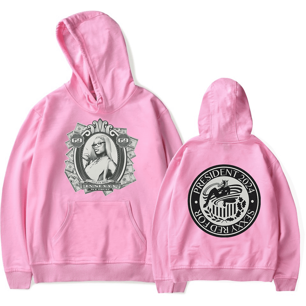 Sexyy Red Merch 69 Cash Photo Pullover Hoodies Rapper Fans Sweatshirt ...