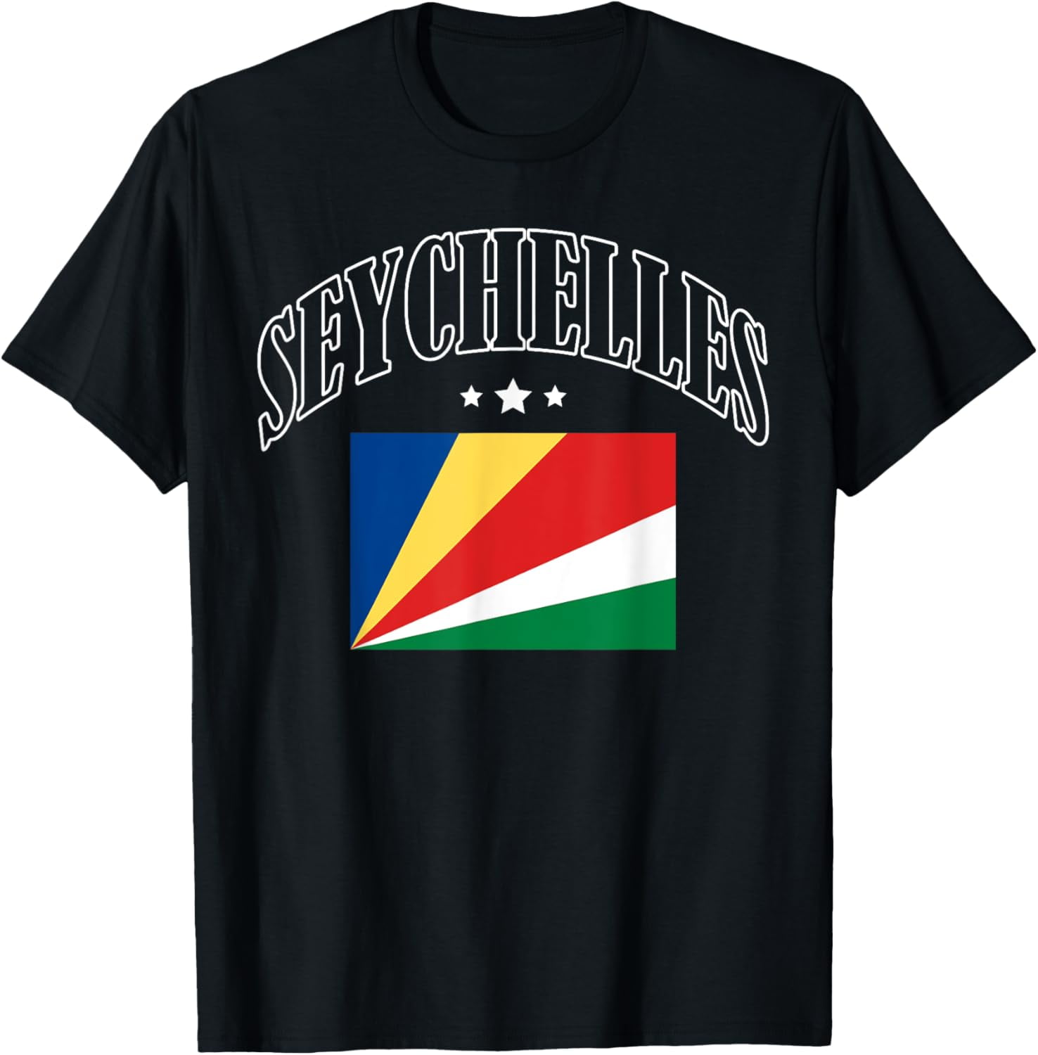 Seychelles Flag Patriotic Throwback Women Men T-Shirt - Walmart.com