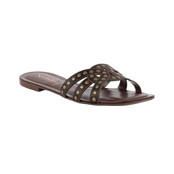 Seychelles Leather Sandal, 10, Black - Walmart.com