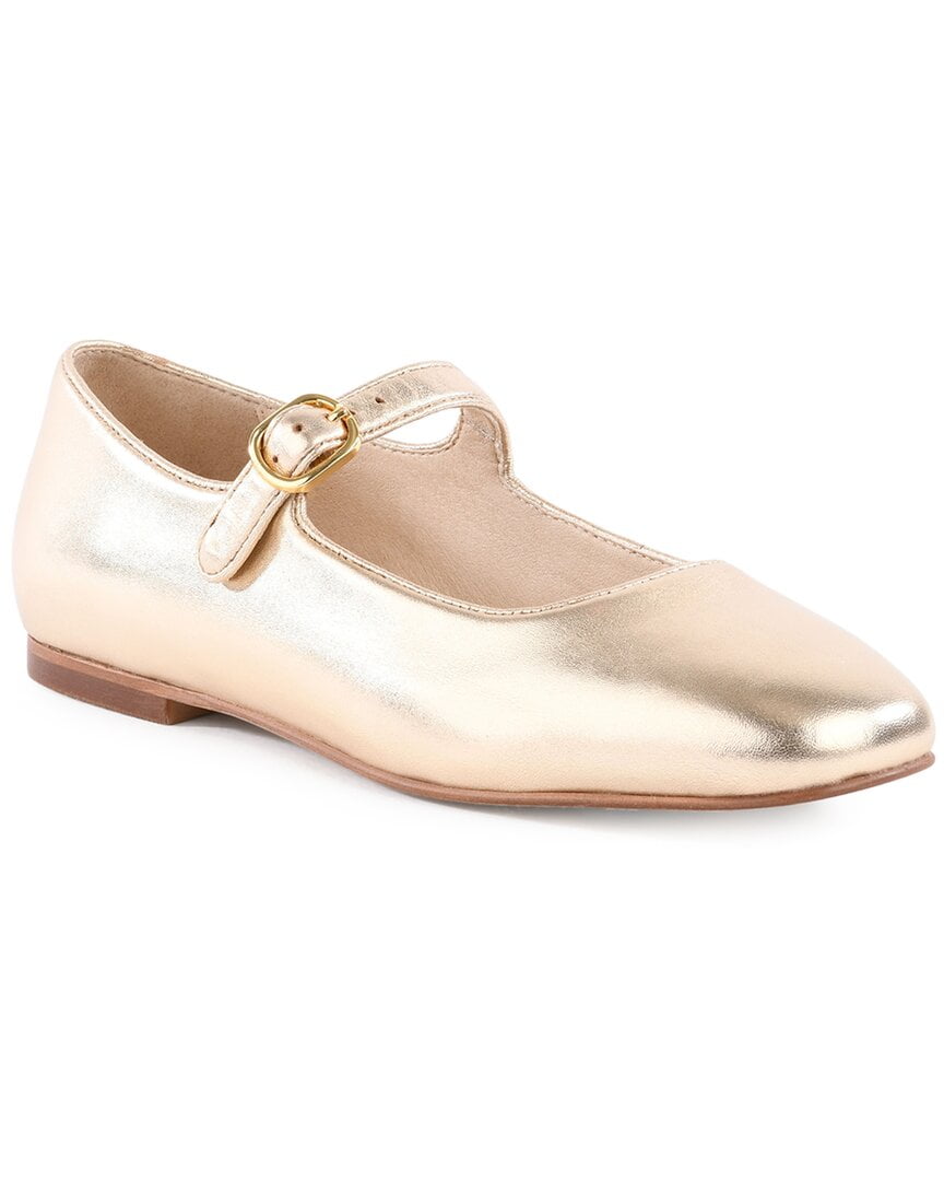 Seychelles Shea Leather Mary Jane Flat, 7, Gold - Walmart.com