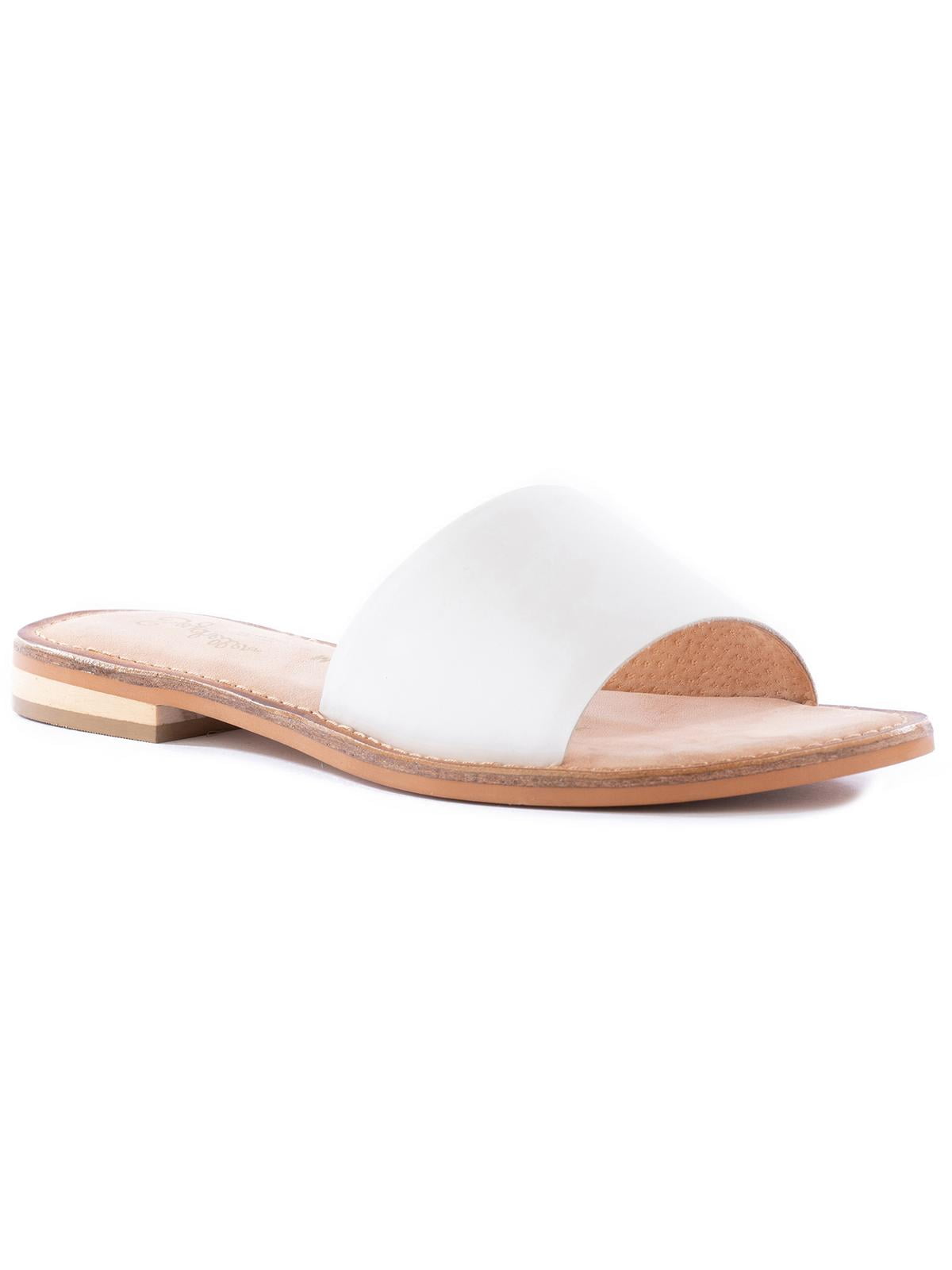 Seychelles Womens In Sync Block Heel Leather Slide Sandals - Walmart.com