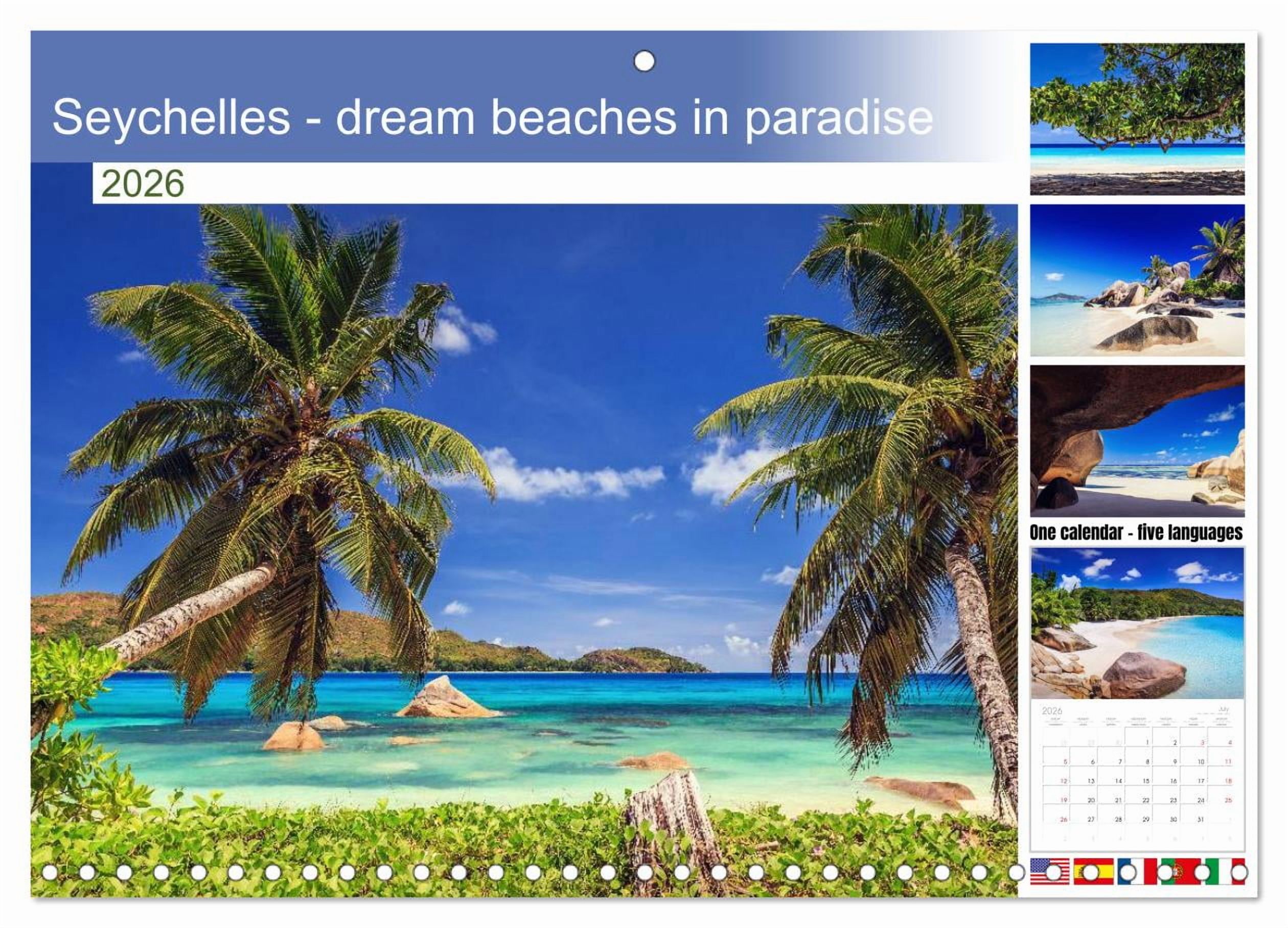 Seychelles - dream beaches in paradise (Monthly Wall Calendar 2026 11.7 ...