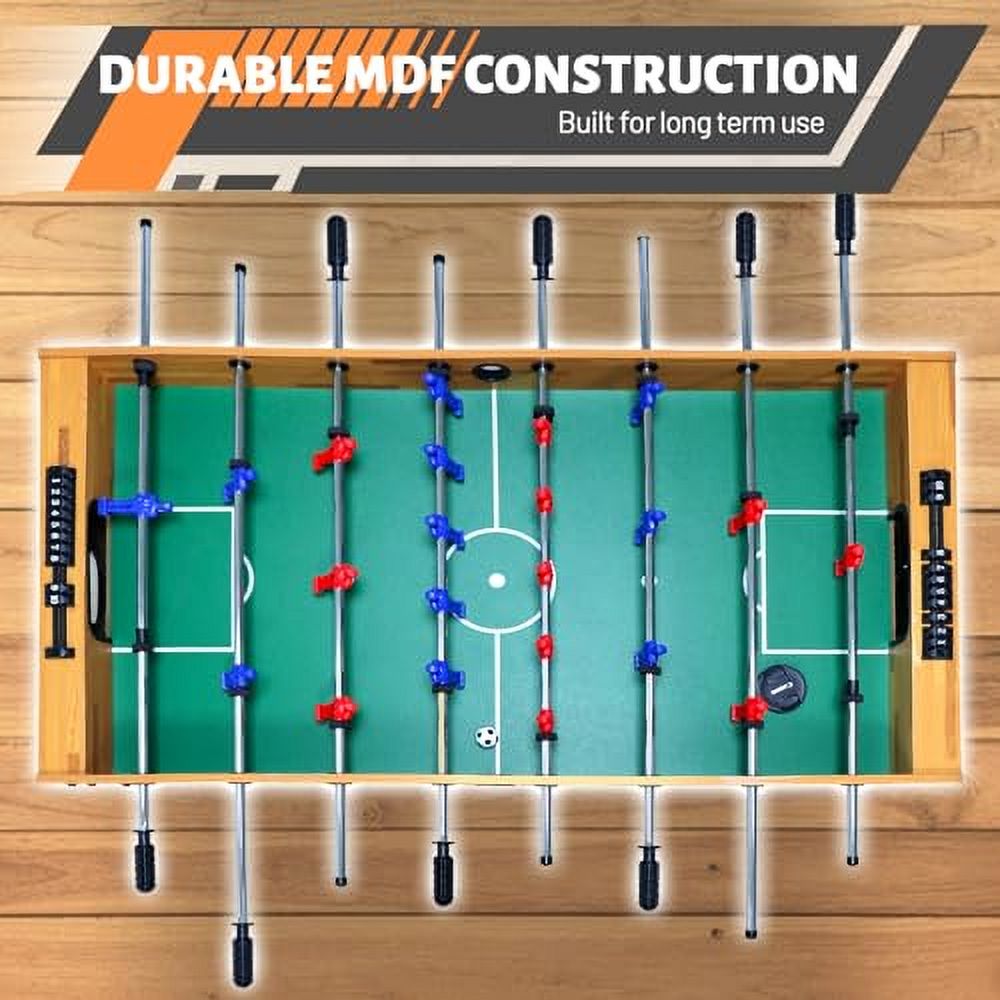 Seydrey 48" Full Size Foosball Table, Table Soccer Set with 2 Footballs ...
