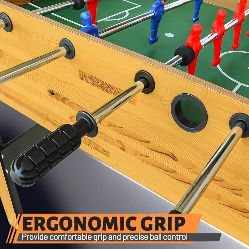 Seydrey 48" Full Size Foosball Table, Table Soccer Set with 2 Footballs ...