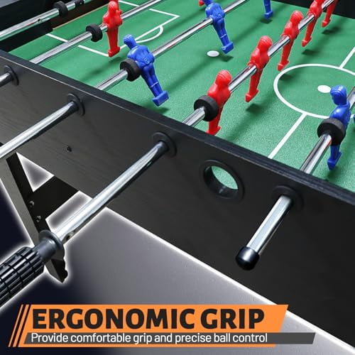 Seydrey 48" Full Size Foosball Table, Table Soccer Set with 2 Footballs ...