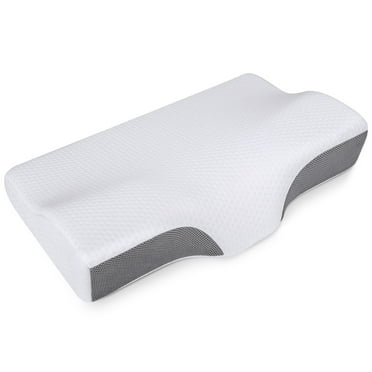 Cushion Lab Orthopedic Memory Foam Deep Sleep Pillow, Ergonomic Contour ...