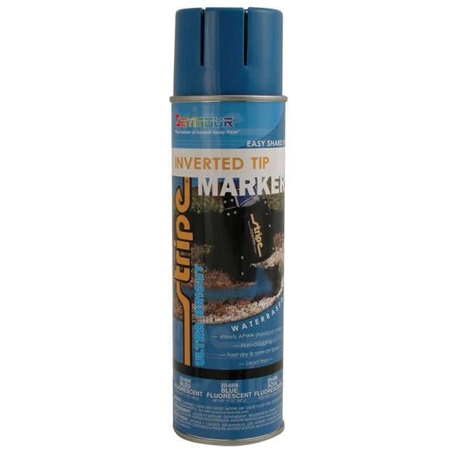 Seymour 20 oz Inverted Tip Marking Paint, Blue Fluorescent - Walmart.com