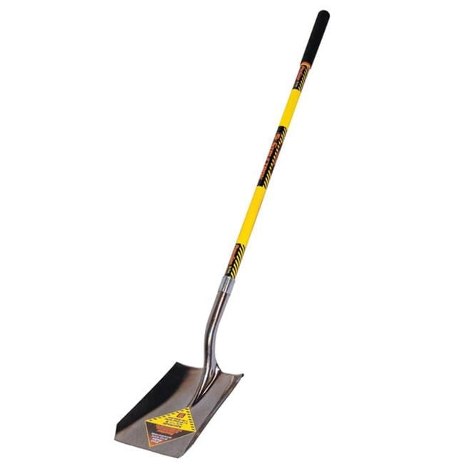 Seymour 48in. Fiberglass Long Handle Structron Square Point Shovel ...