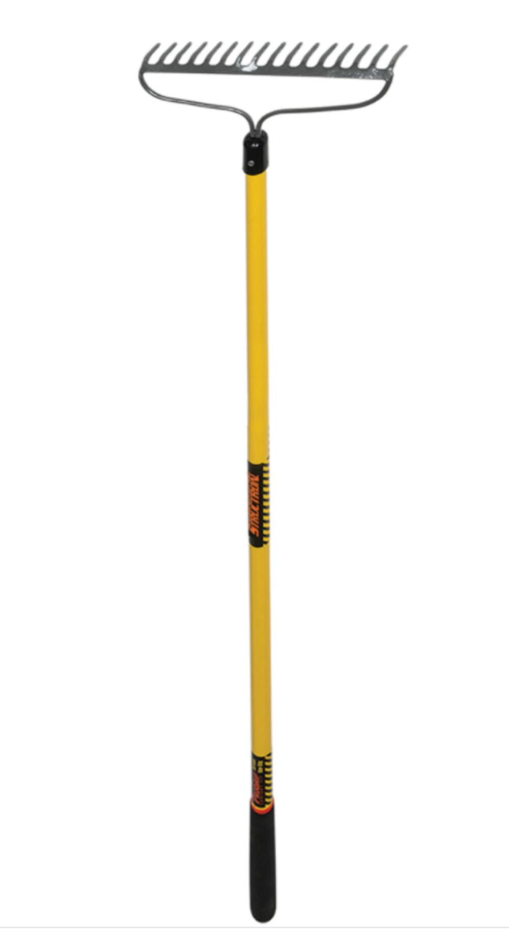 Seymour 60in. Handle 16 Tine Fiberglass Handle Structron Bow Rake BR16 ...